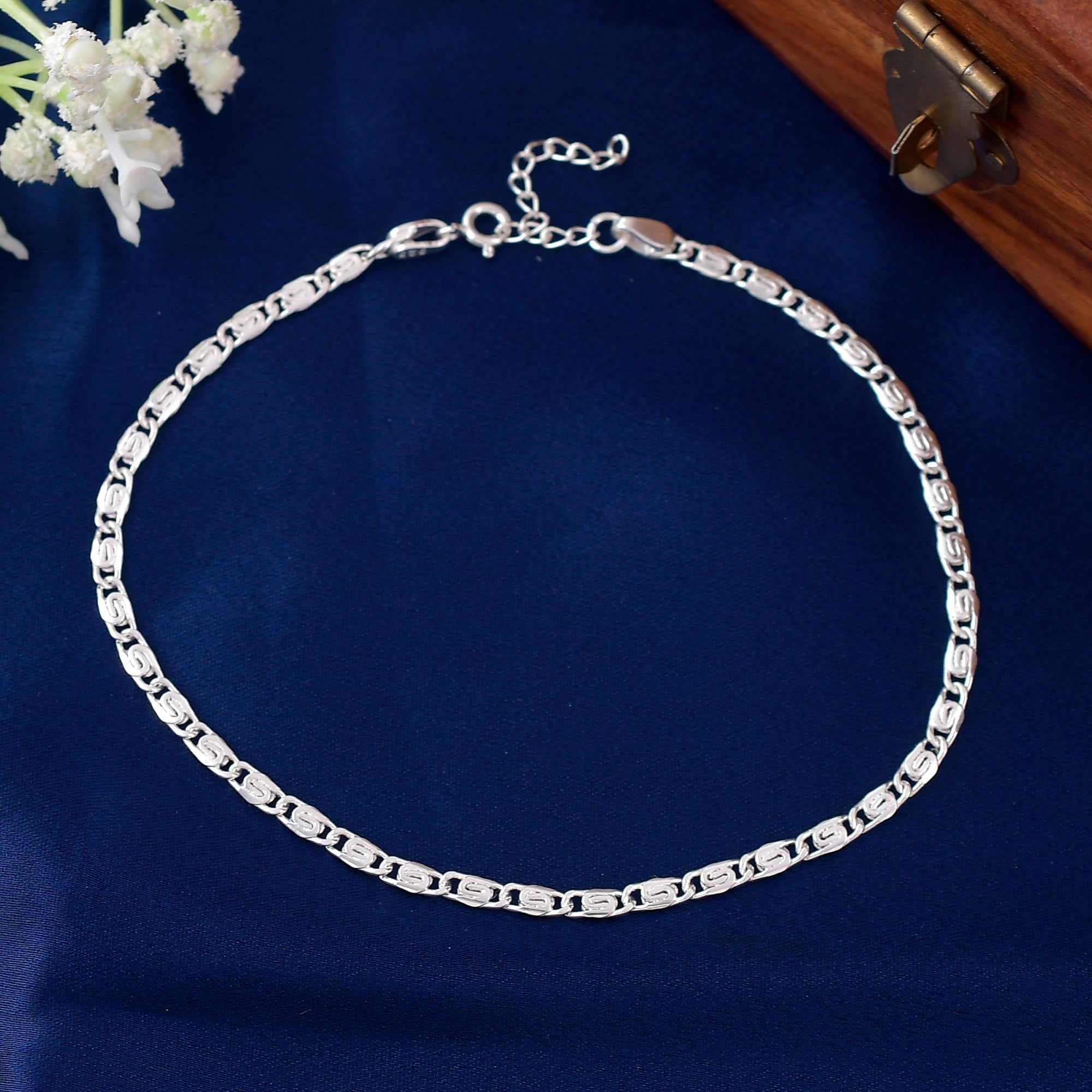 Buy 925 Sterling Silver Anklets (Payal) Online | Nemichand Jewels ...