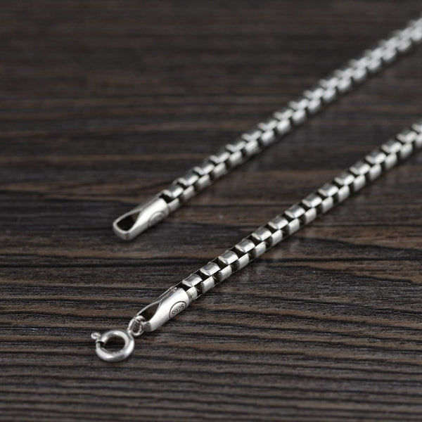 925 Sterling Silver Foxtail & Bali Wheat Chain Necklace | 2mm Rope ...